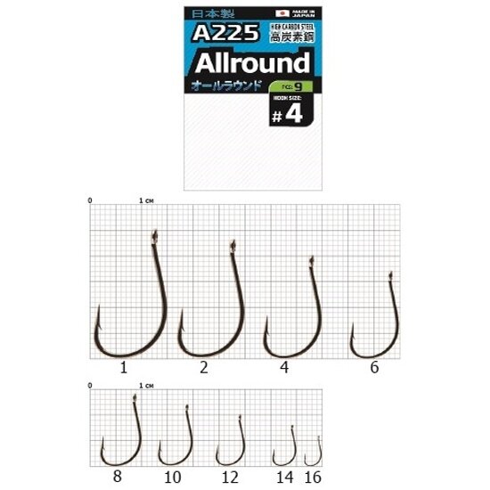 Крючки Cobra Pro AIIROUND A225 размер 006 10шт.