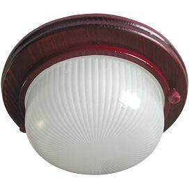 Ecola GX53 LED НБО-03-60-031 светильник Круг накладной IP65 дерево Вишня 1*GX53 матовый 220х84