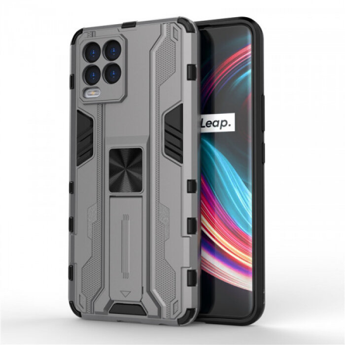 Galvatron Противоударный чехол-подставка для Realme 8 / 8 Pro с защитой камеры