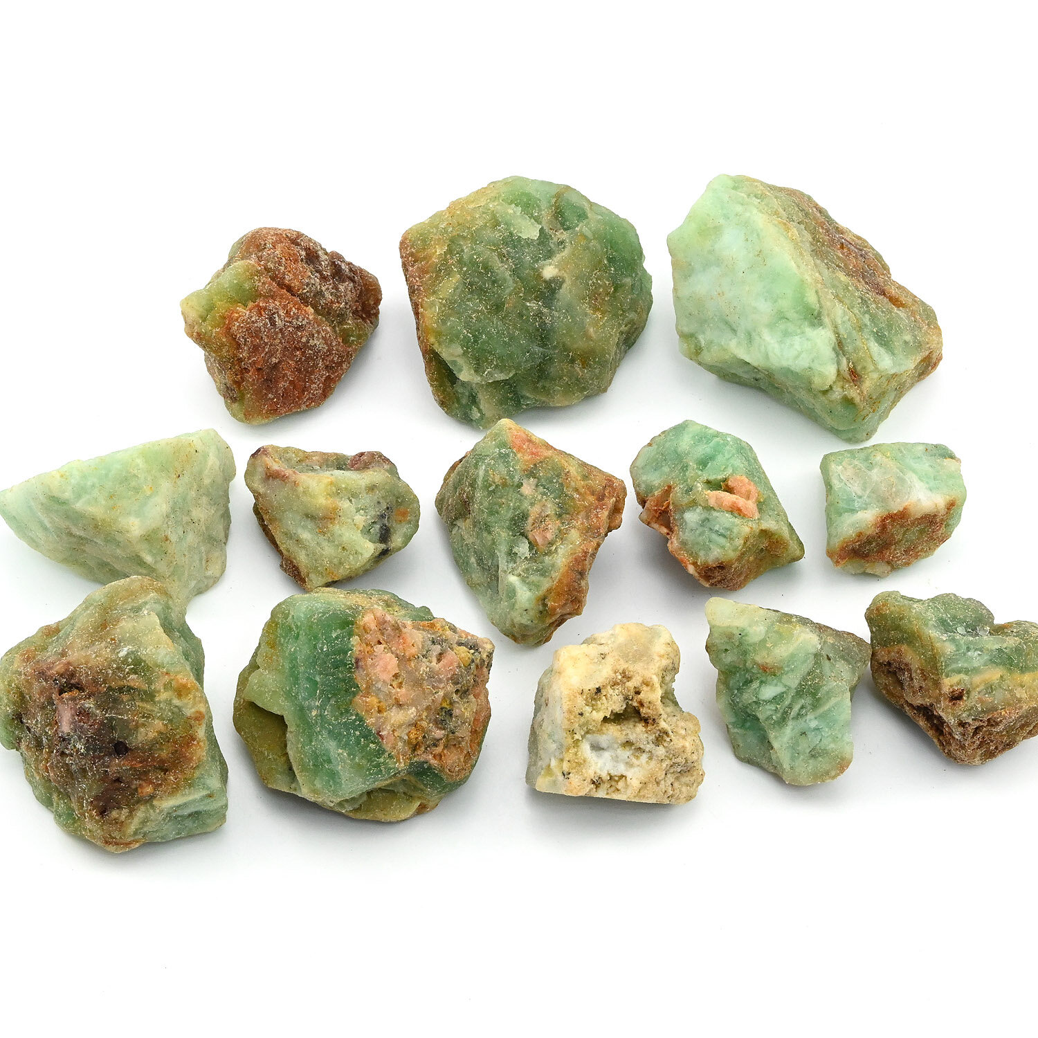 Флюорит зеленый галтовка фракция 20-40мм, упаковка 500г .