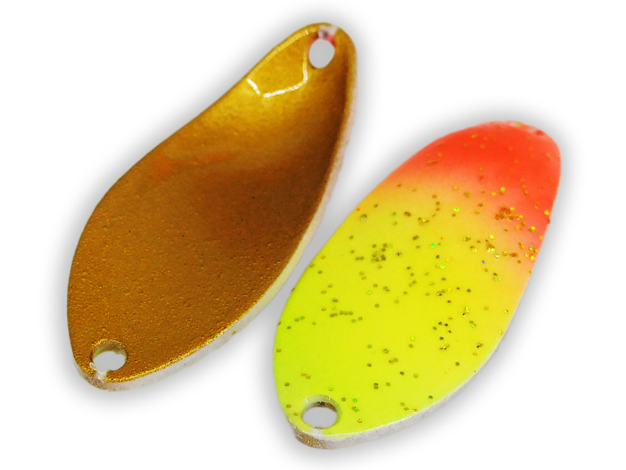 Набор 2ШТ Блесна колебалка Зябликов Пиксель 3 см. 2гр fluo