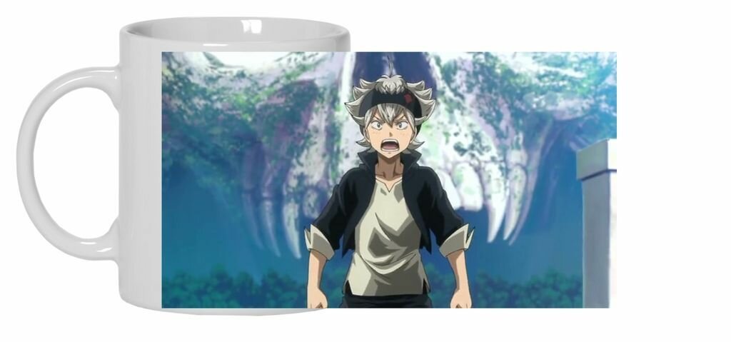 Кружка-хамелеон Черный Клевер, Black Clover №2