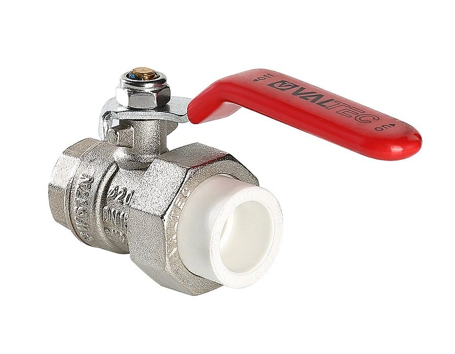 Полипропилен VALTEC кран латунный под PPR 20х1/2 вн. с полусгоном VTp.742.0.02004 ЛОТ 3 шт