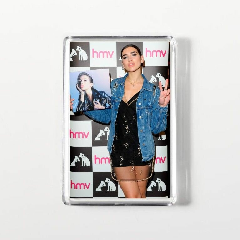 Магнит акриловый прямоугольный AnimaShop Дуа Липа, Dua Lipa - 0001