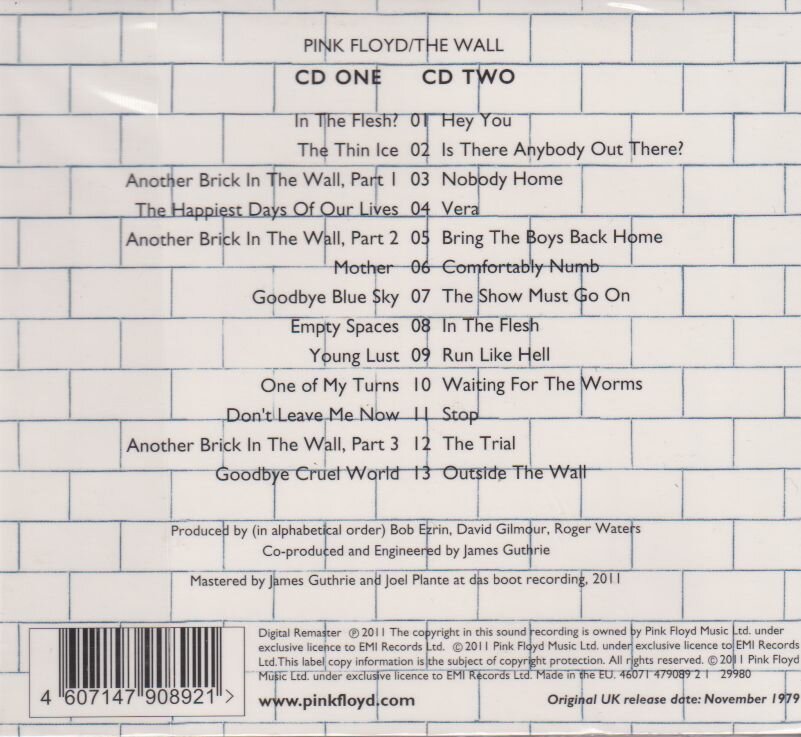 Pink Floyd - The Wall (2-CD) — фото 1