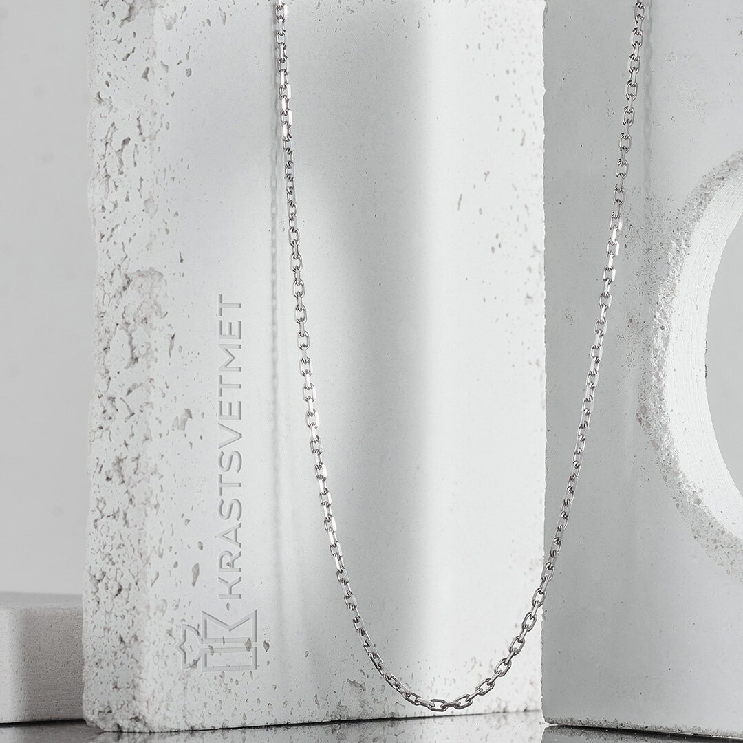 Цепь серебро, 925 проба, родирование