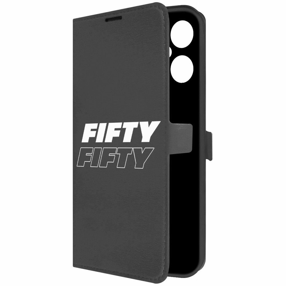 Чехол-книжка Krutoff Eco Book для TECNO Pova Neo 3 Fifty Fifty (Фифти-Фифти) (черный)