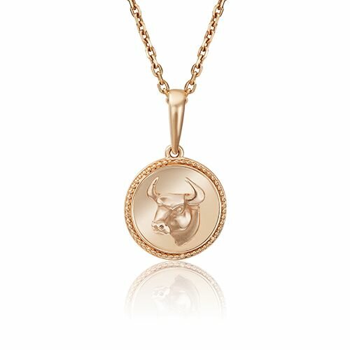 Подвеска, красное золото, 585 проба