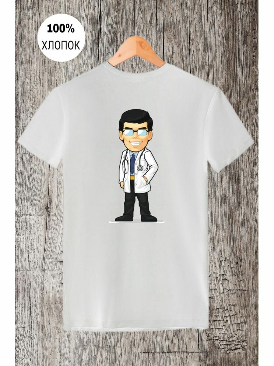 Футболка мужчина врач доктор медицина помощь
