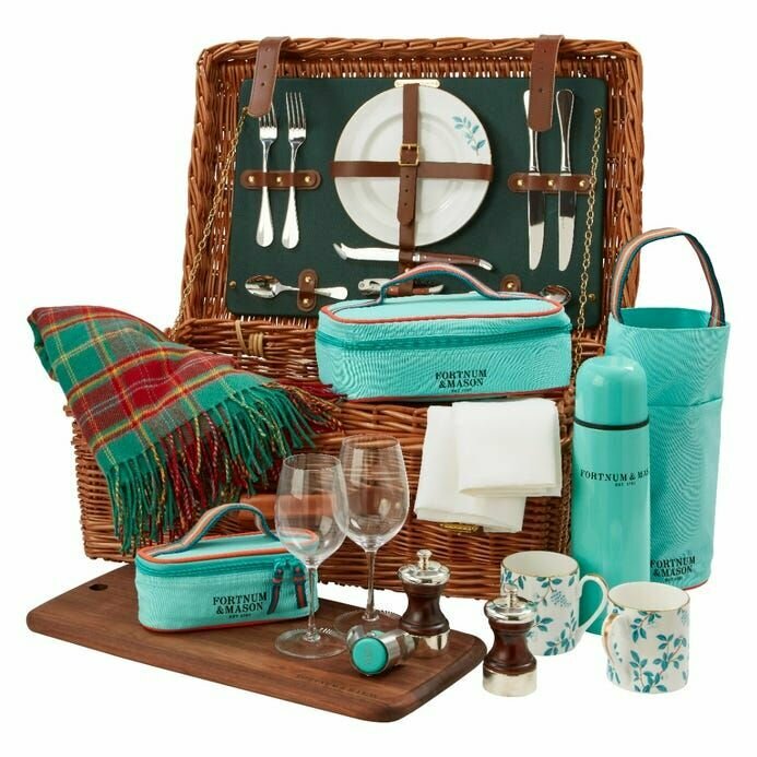 Набор для пикника Fortnum&Mason White Wicker Hamper For Two