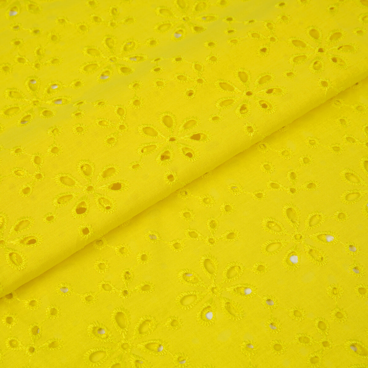 YFAS-3670-HM04 Шитьё/Прошва, 285 г/кв. м, 150 х 135 см, 70% хлопок, 30% полиэстер, желтый 12-0643