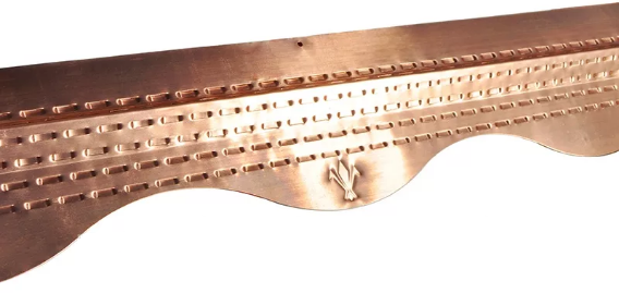 Защита гибкой черепицы от мха медная планка StopMoss Aquasystem (уп. 15 шт.)