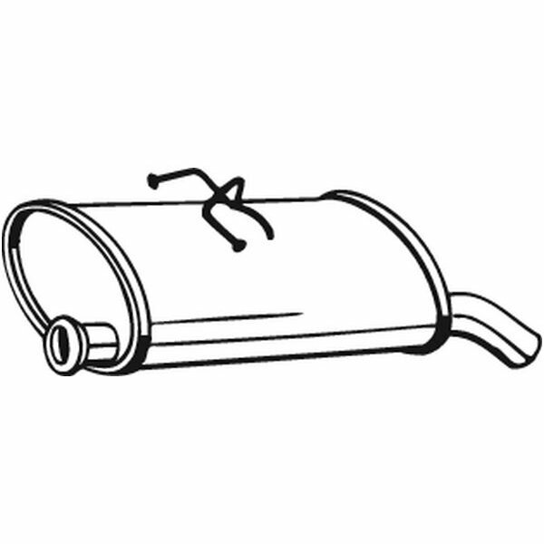 Глушитель выхлопных газов конечный, BOSAL 135-707 (1 шт.)