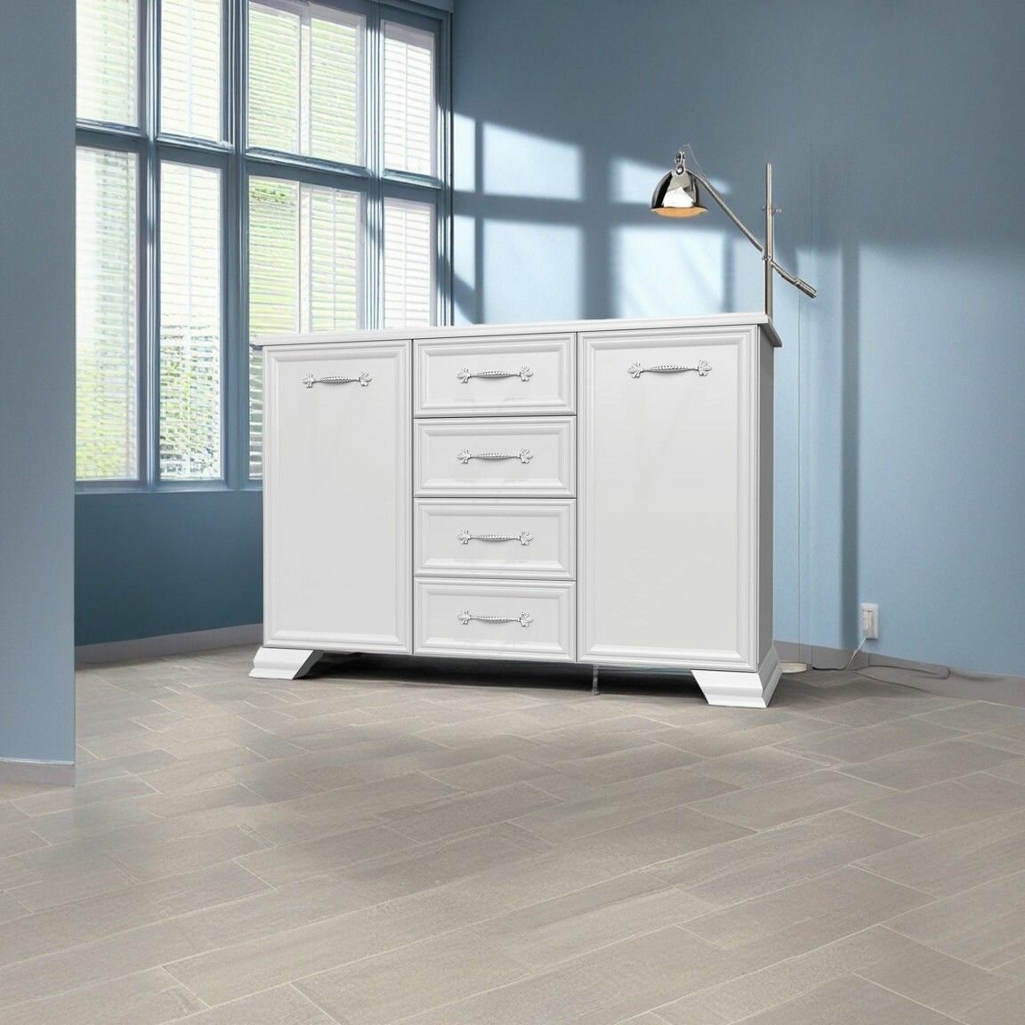 Комод 4 ящика 2 двери