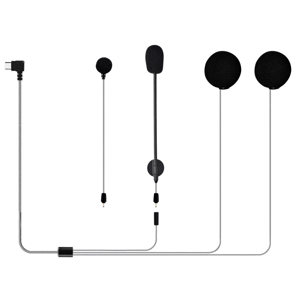 Fodsports мотоциклетный Bluetooth-гарнитура для шлема, аксессуары для внутренней связи для Headset
