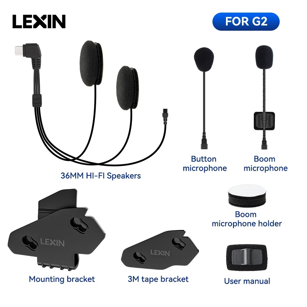 Lexin аксессуары для наушников для Lexin G2 Bluetooth Шлем Интерком для домофона Headphone with CLIP