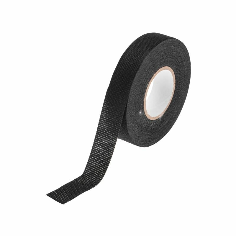 Изолента высоковольтная флис 15 м черная для ремонта, липкая лента пленка изоляция автомобильной электро проводки супер набор инструмента электрика