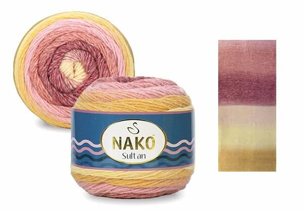 Пряжа Nako SULTAN 100% акрил (4 мотка по 150гр.-480м.)76288