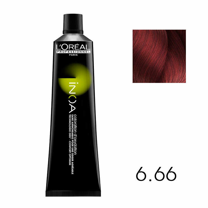 L'Oreal Professionnel Inoa Carmilane 6.66 60GRM V049 Краска Франция 60 мл
