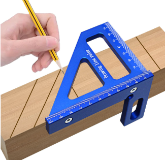 Угольник столярный, треугольник строительный металлический, Столярный угольник 3d,