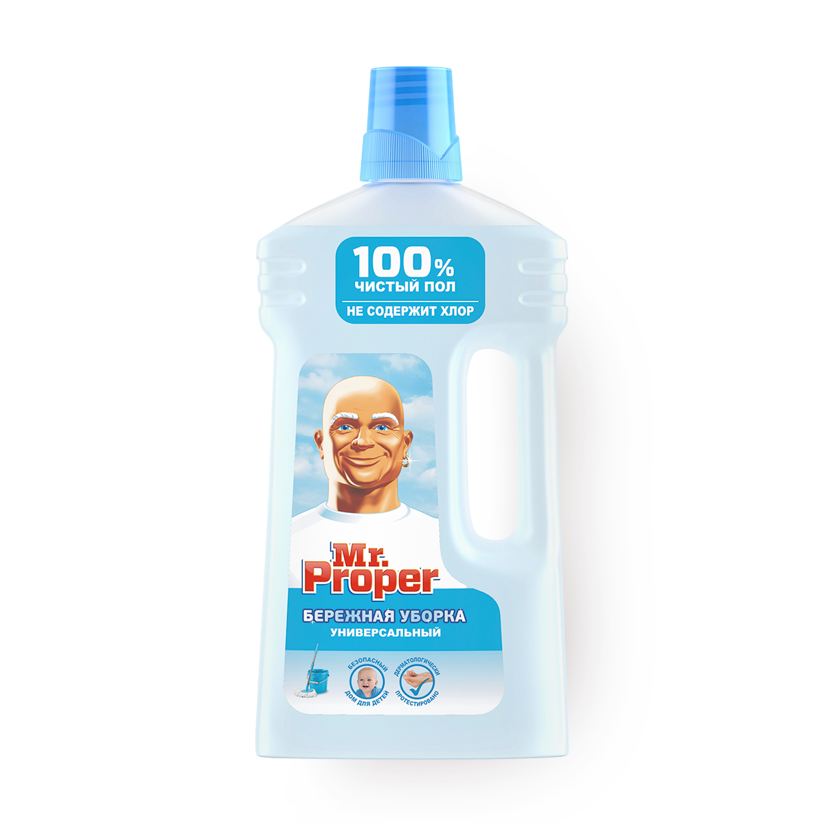 Жидкость Mr. Proper, для полов и стен, антибактериальная, гипоаллергенная, 1 л