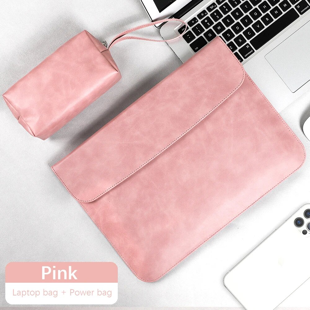 Бизнес чехол для ноутбука EGYAL для MacBook Air 13 M1 M2 Pro 13.3 14 16 13inch 318x225 mm, Pink Sets