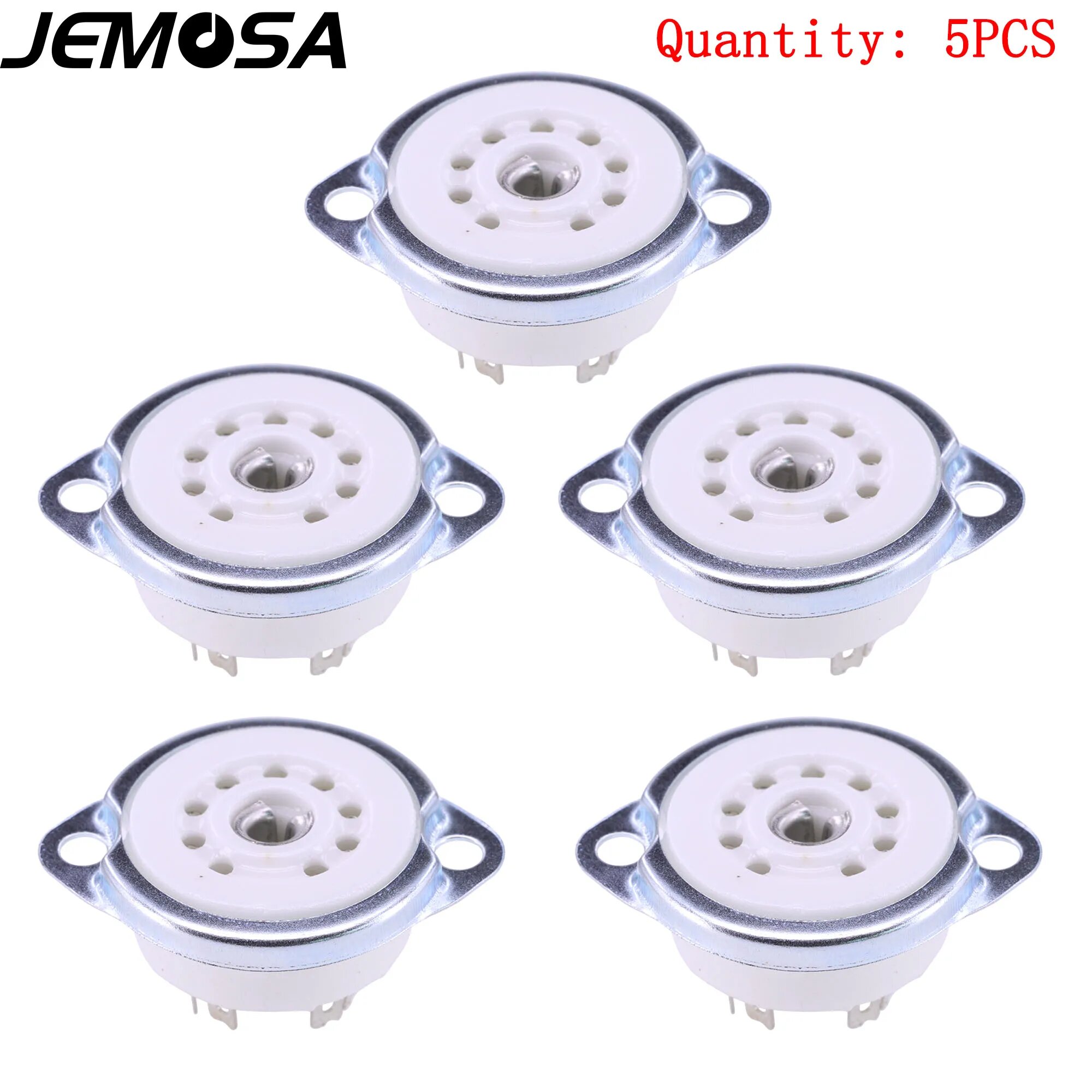 Керамический цоколь JEMOSA 9-контактный, Tin Plated, 5шт