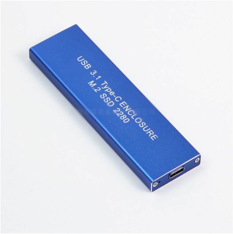 Корпус для M2 NGFF SSD синий — фото 1