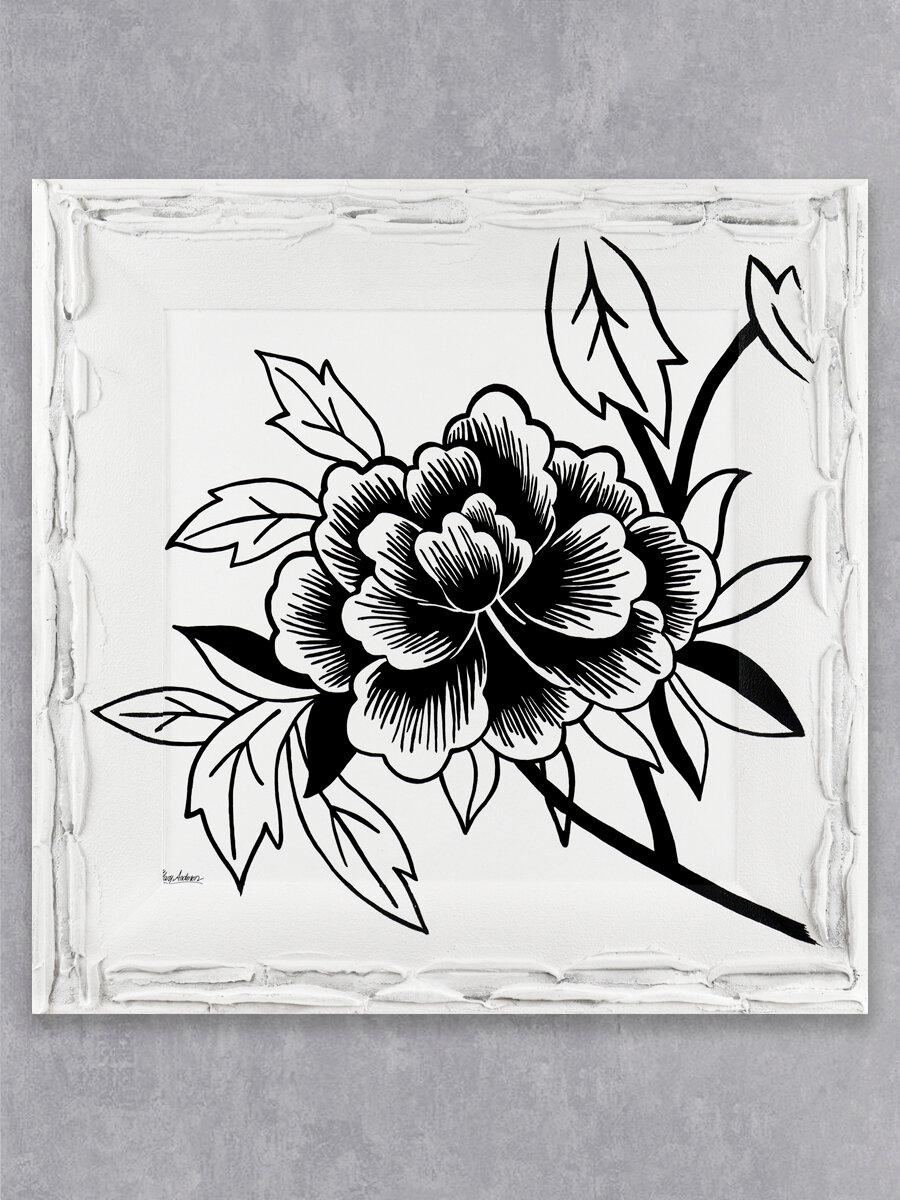 Картина на стену для интерьера Декарт настенный декор панно в раме багете в гостиную ванную детскую для офиса лофт пейзаж абстракция