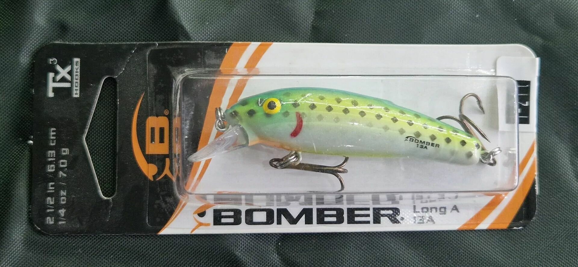 Воблер BOMBER Pro Model 13A Long A Длина:6.4 см; Вес:6.9 гр; Цв. Citrus minnow