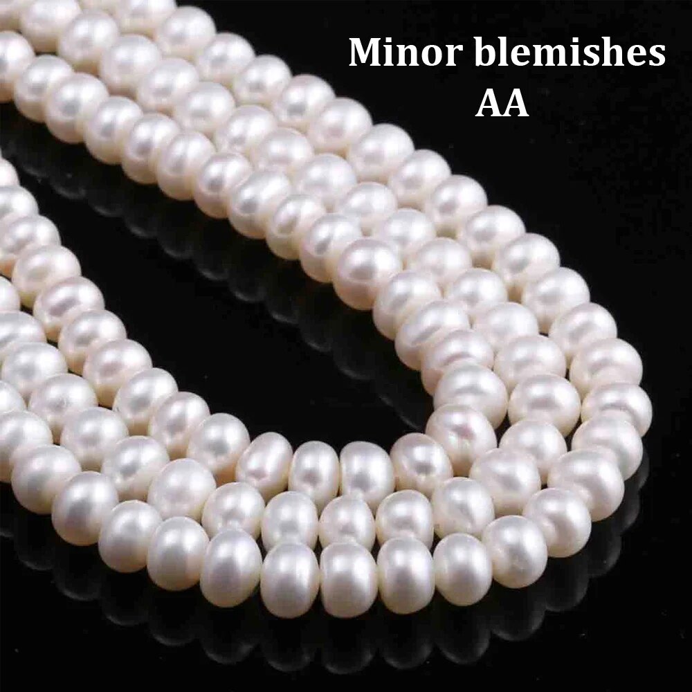 Натуральные пресноводные жемчужины 6-7 мм белые фиолетовые розовые 7-8mm, White-AA