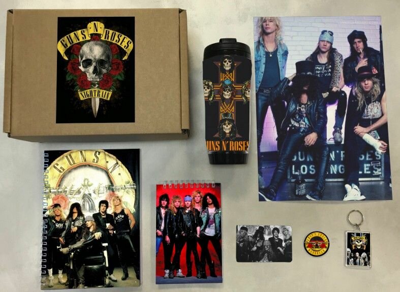 Бокс Guns N" Roses №5, Товары с нашими рандомными картинками