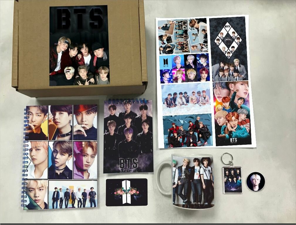 Бокс BTS, БТС №15, Товары с нашими рандомными картинками