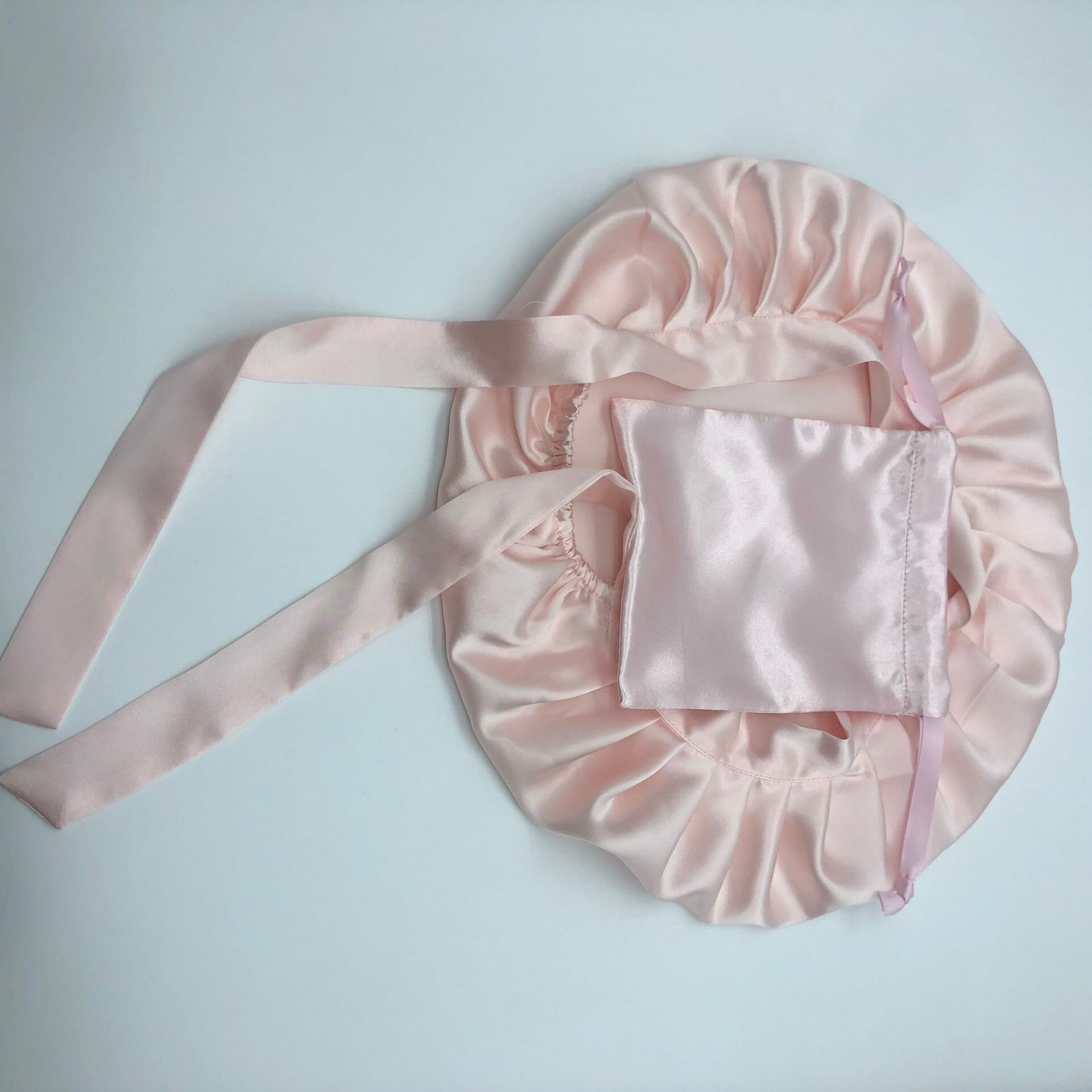 Шелковая шапочка для сна, удобная домашняя шапка, защита для волос из шелка тутового дерева, шелковая шапка, шапочка для душа, плиссированная шапка для послеродового периода