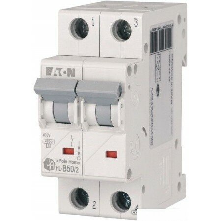 Выключатель автоматический Eaton HL-B502 2P 50A B 4.5кA 2M 194766