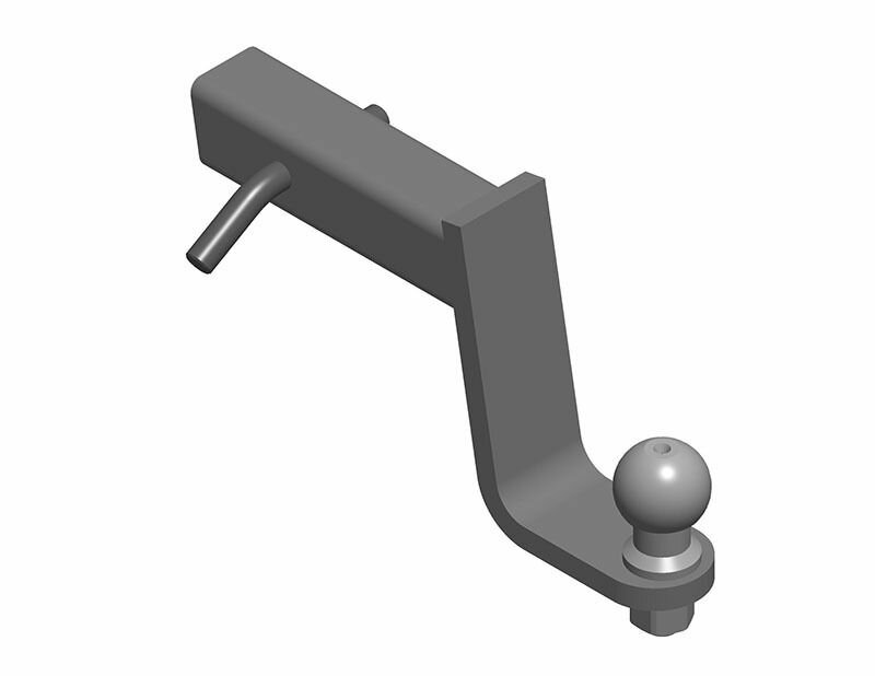 Узел сцепной в сборе US-2 50х50 черный с шаром E занижение 150 Автос. TY-05-15