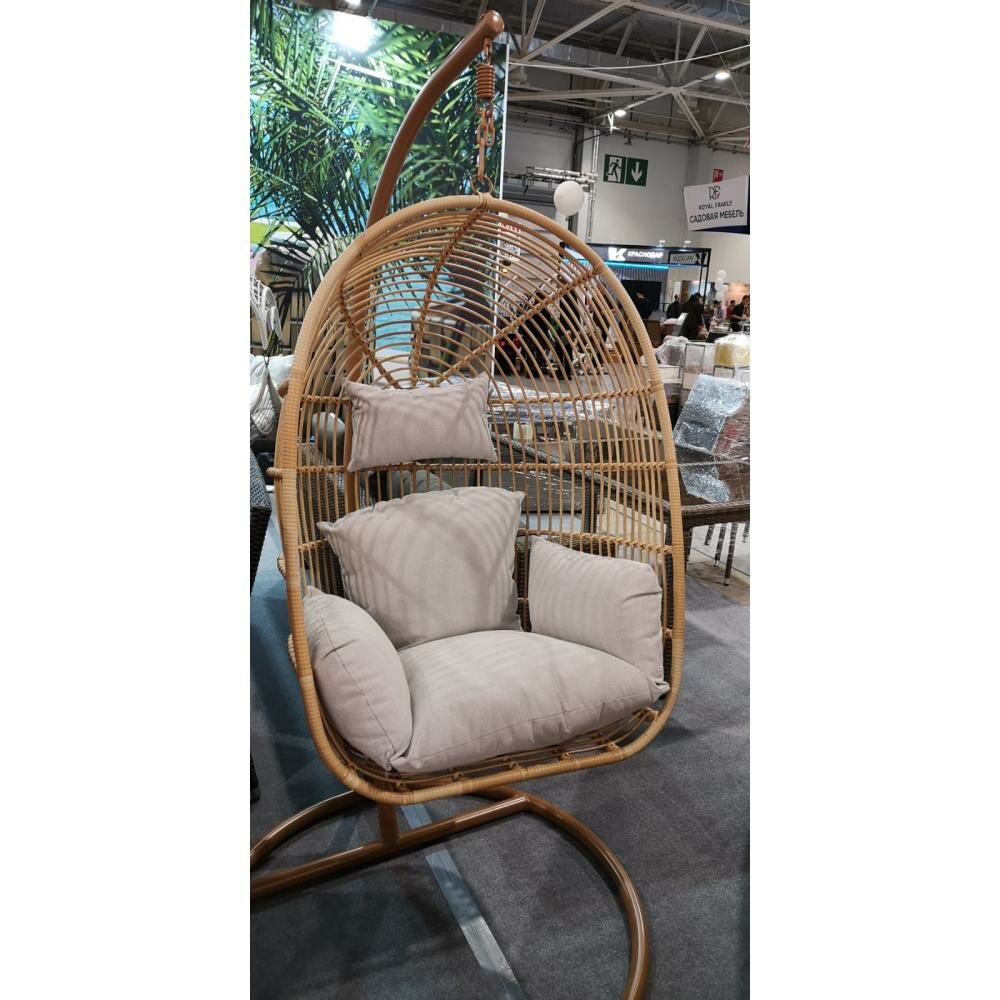 Подвесное кресло Афина AFM-850G Beige 1493848001