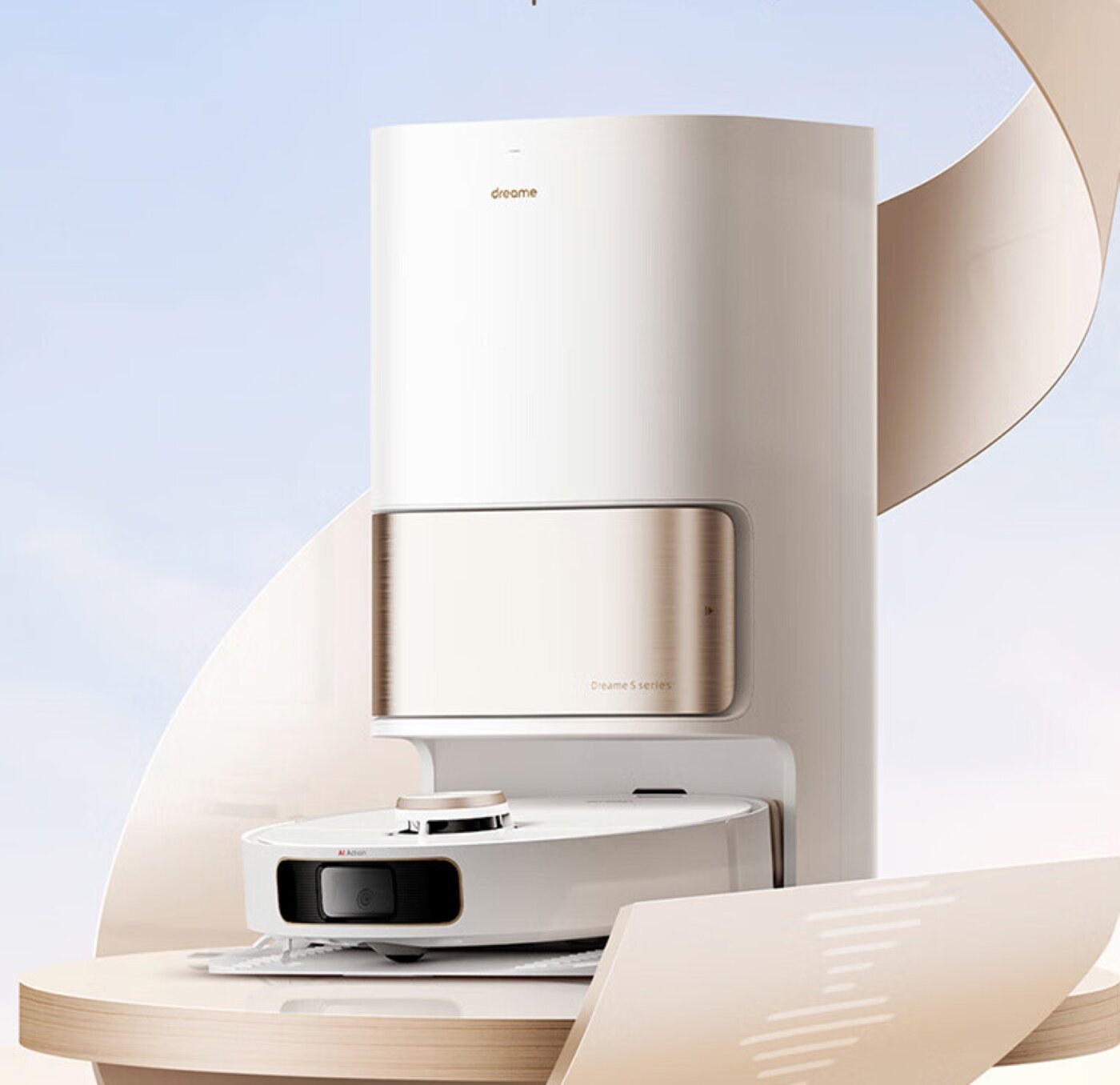 Автоматический робот-пылесос dreame S10Plus, самоочищающаяся, мощность 75 Вт, резервуар для сточных вод объемом 2,5 л