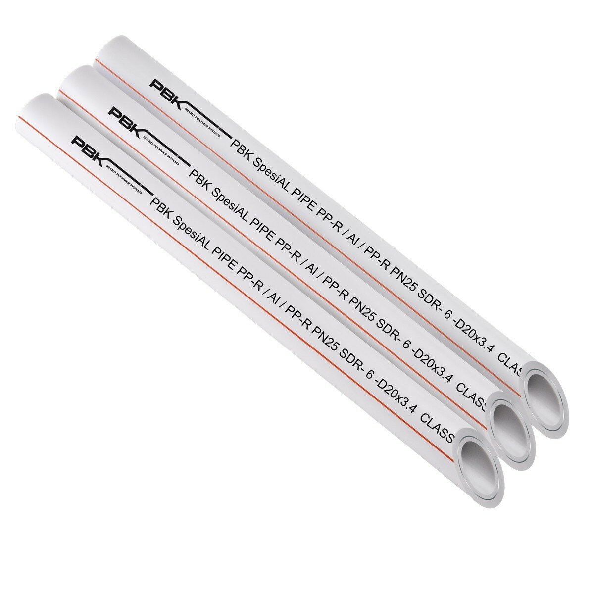 Труба PР-ALUX армированная PN 25 Dy 40 мм (внутрен. армировка) (2 метра)