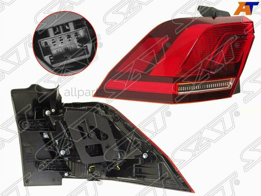 SAT ST-441-19AML-WE Фонарь задний Volkswagen Tiguan 16-21 (Слева)