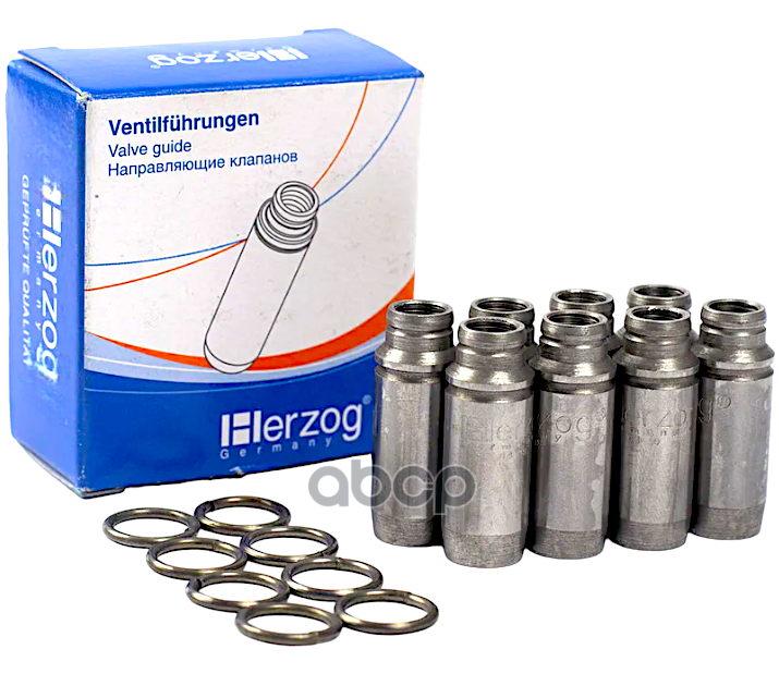 Втулка направляющая клапанов ваз 2108-09 8шт HERZOG HERZOG HL83233 автомобильная запчасть двигателя аналог оригинала высокий ресурс