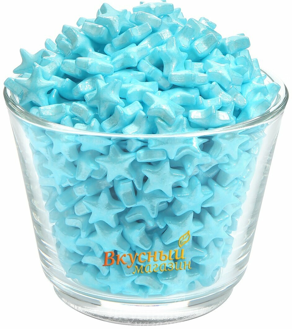 Декор Звезды голубые Sweet bear, 50 гр. (Набор из 4 шт.)