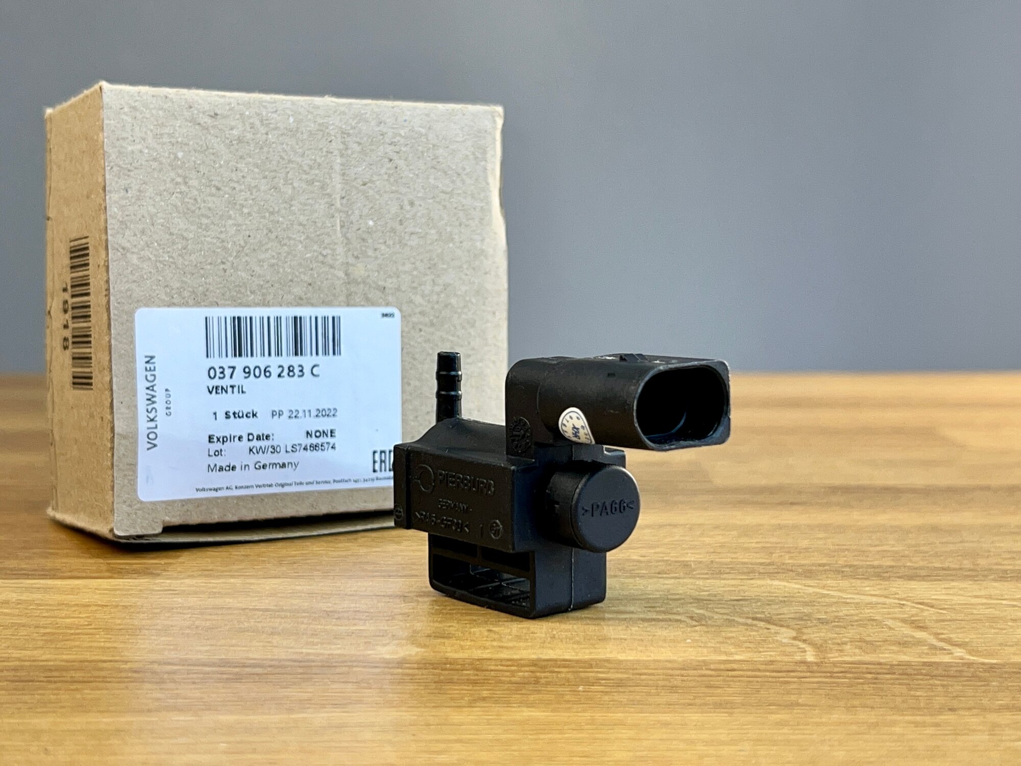 Клапан электромагнитный VAG арт. 037906283C/037906283D