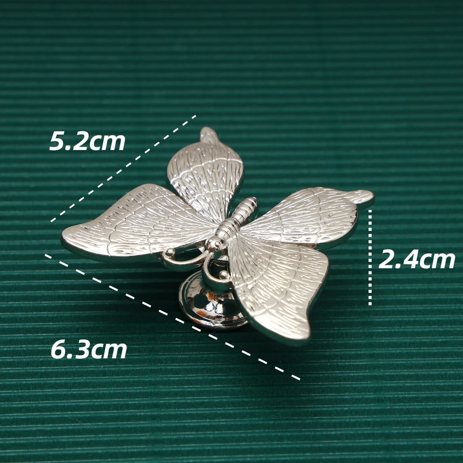Ручка для мебели Silver-Butterfly, 6.3x5.2x2.4 см