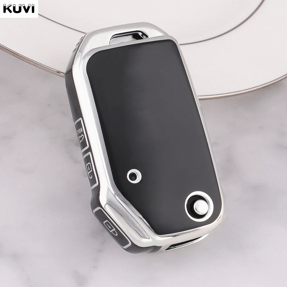 Новый ТПУ чехол для автомобильного ключа с дистанционным управлением, защитный чехол-брелок для KIA Sportage R GT Stinger GT Sorento Ceed CD Cerato Forte 2018 2019 Black