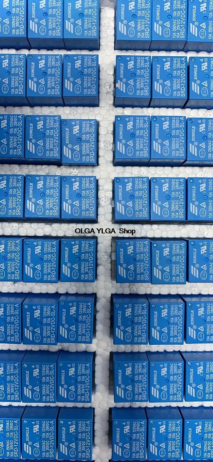 Реле SRD-12VDC-SL-A 4 фута рассеянный Новый 12VDC 50 шт.-1 лот
