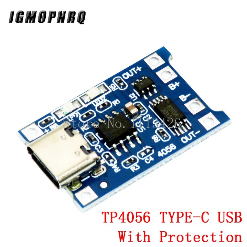 TP4056 TYPE-C USB зарядная плата с защитой
