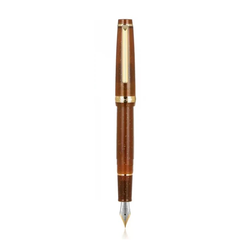 Jinhao 82 перьевая ручка прозрачная EF F M М, lucency coffee