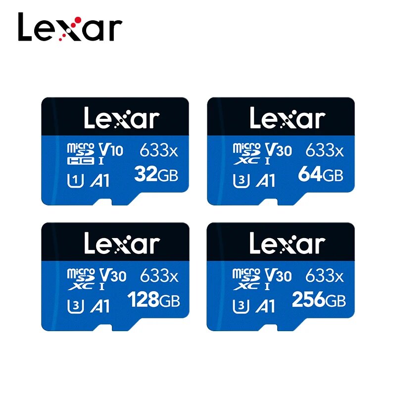 Lexar microSD карта памяти A1 V30 32/64/128/256 ГБ 256GB