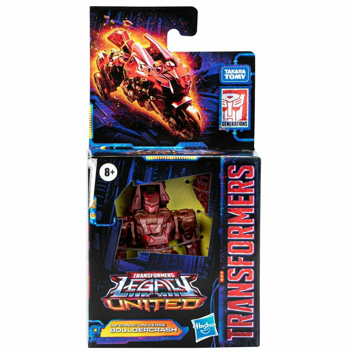 Трансформеры игрушки Hasbro Transformers Legacy United Core Class Infernac Universe Bouldercrash (8.9cm) F8516